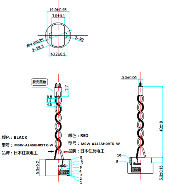 58kHz Aluminum Enclosed Ultrasonic Sensor with Wires - Manorshi